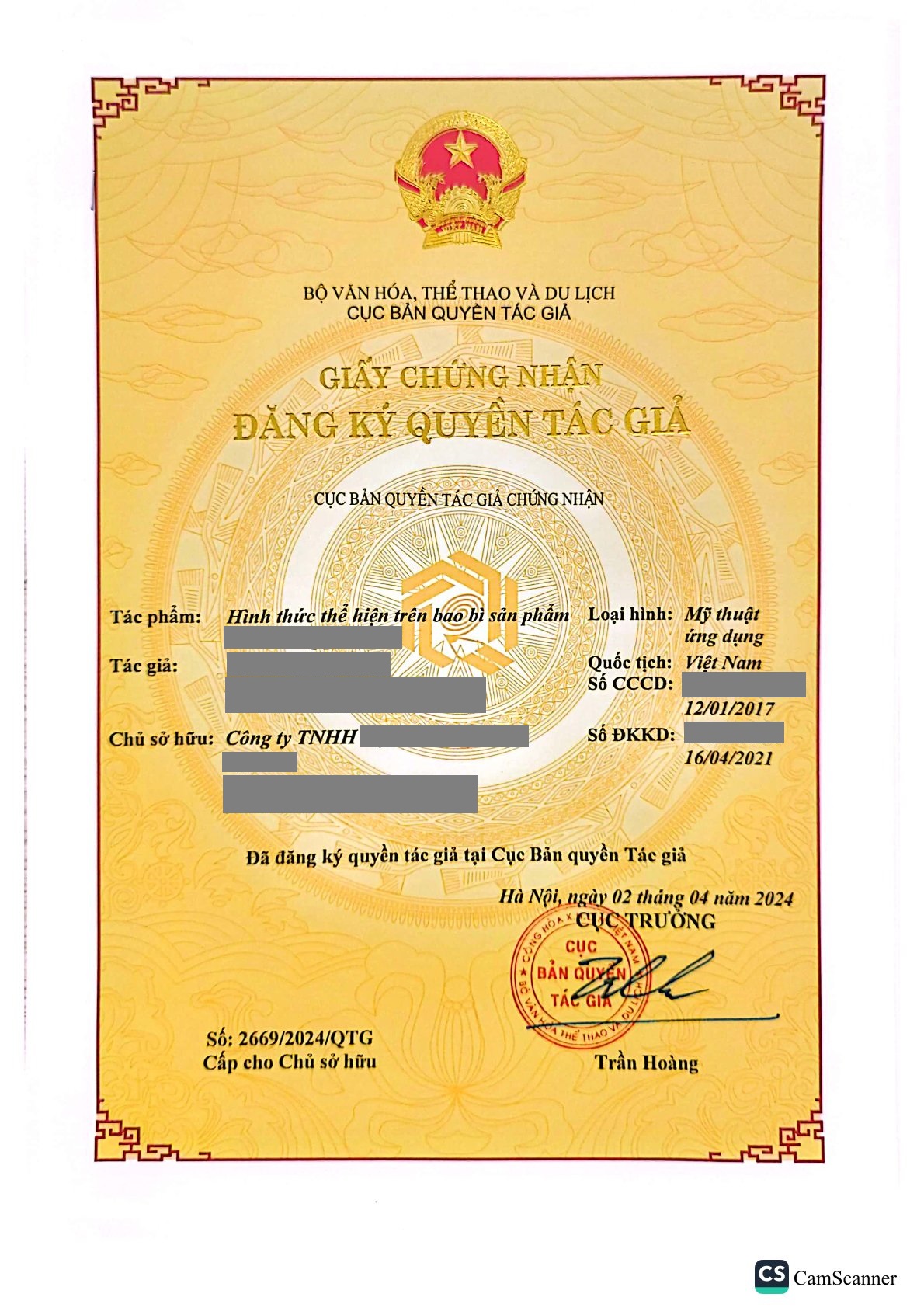 Bản Quyền Tác Giả